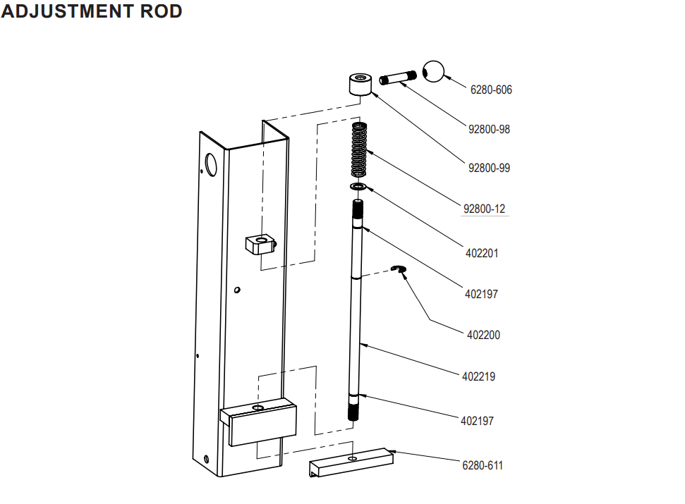 National Equipment 6280HD Adjustment Rod – PreFloorTools.com