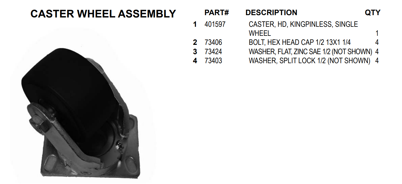 National 8000 Caster Wheel Assembly – PreFloorTools.com