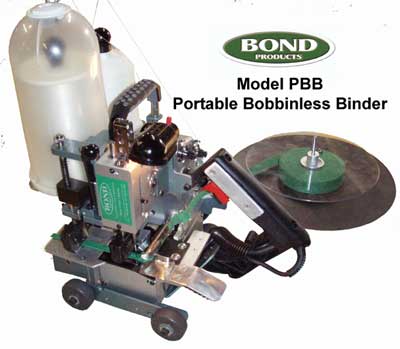 Bond PBB-1X Bobbinless Portable 2x2 Single Puller Binding Machine ...